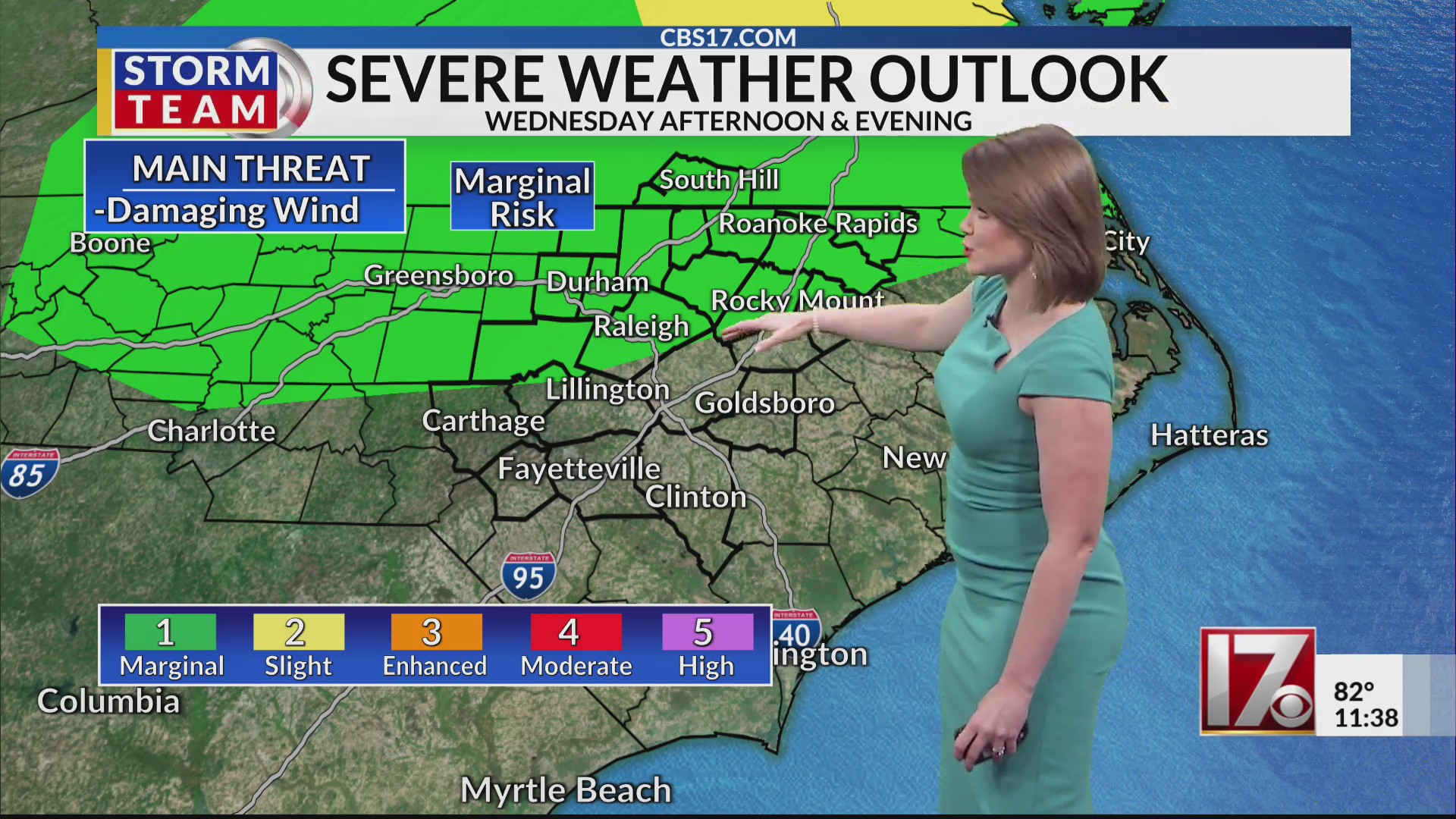 Rachel Duensing’s Wednesday central NC weather forecast – CBS17.com