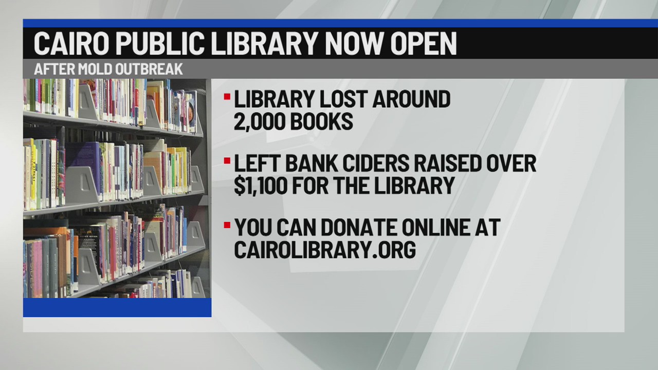 Cairo Public Library open after mold outbreak – NEWS10 ABC