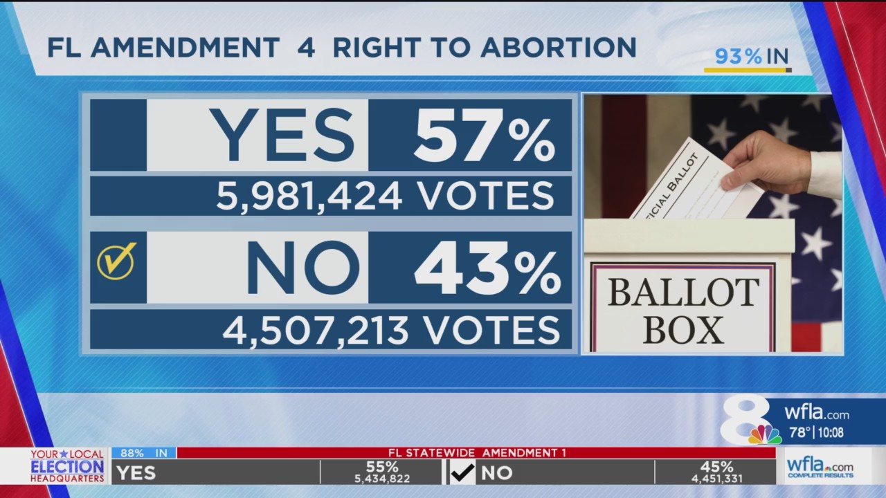 Amendment 4 falls short of required threshold to pass – WFLA