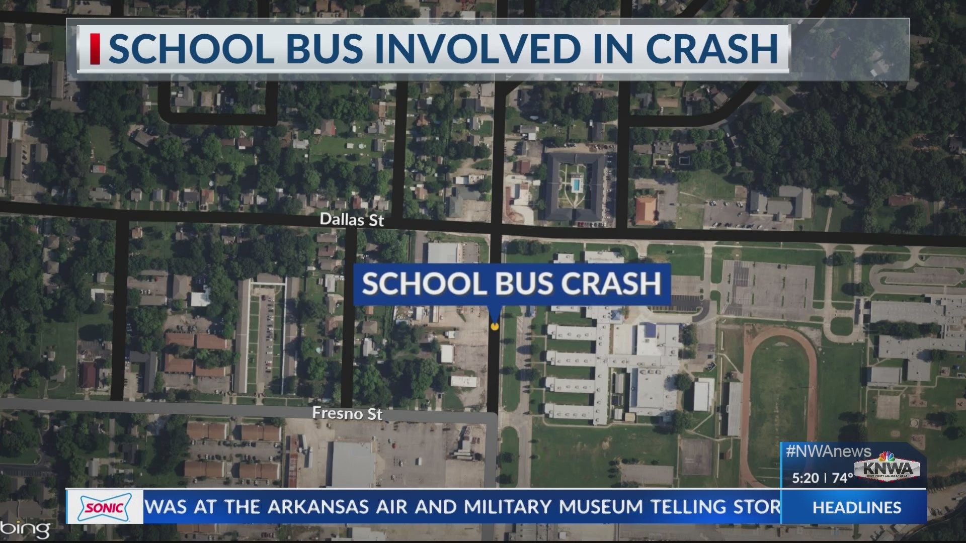 Fort Smith school bus involved in two-vehicle crash; non-life ...