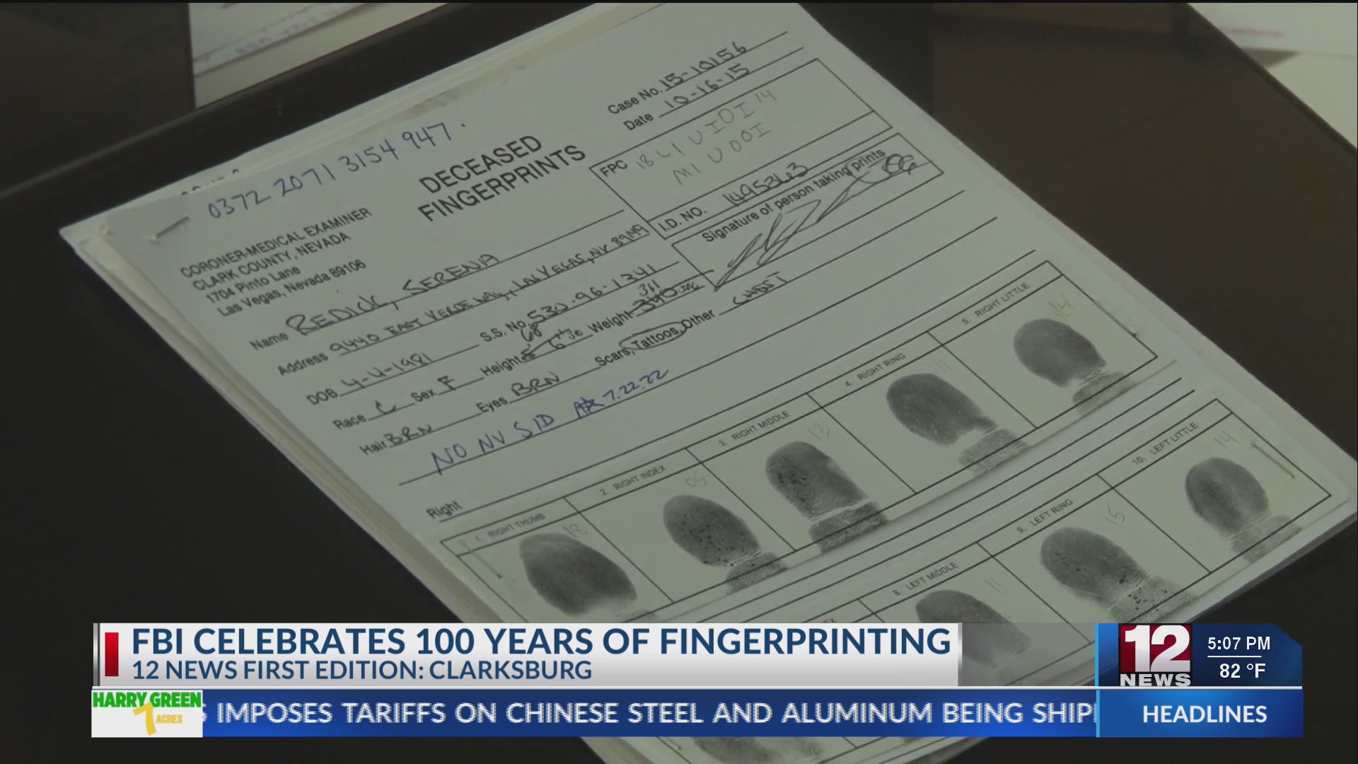FBI CJIS Division celebrates 100th anniversary of fingerprinting – WBOY.com