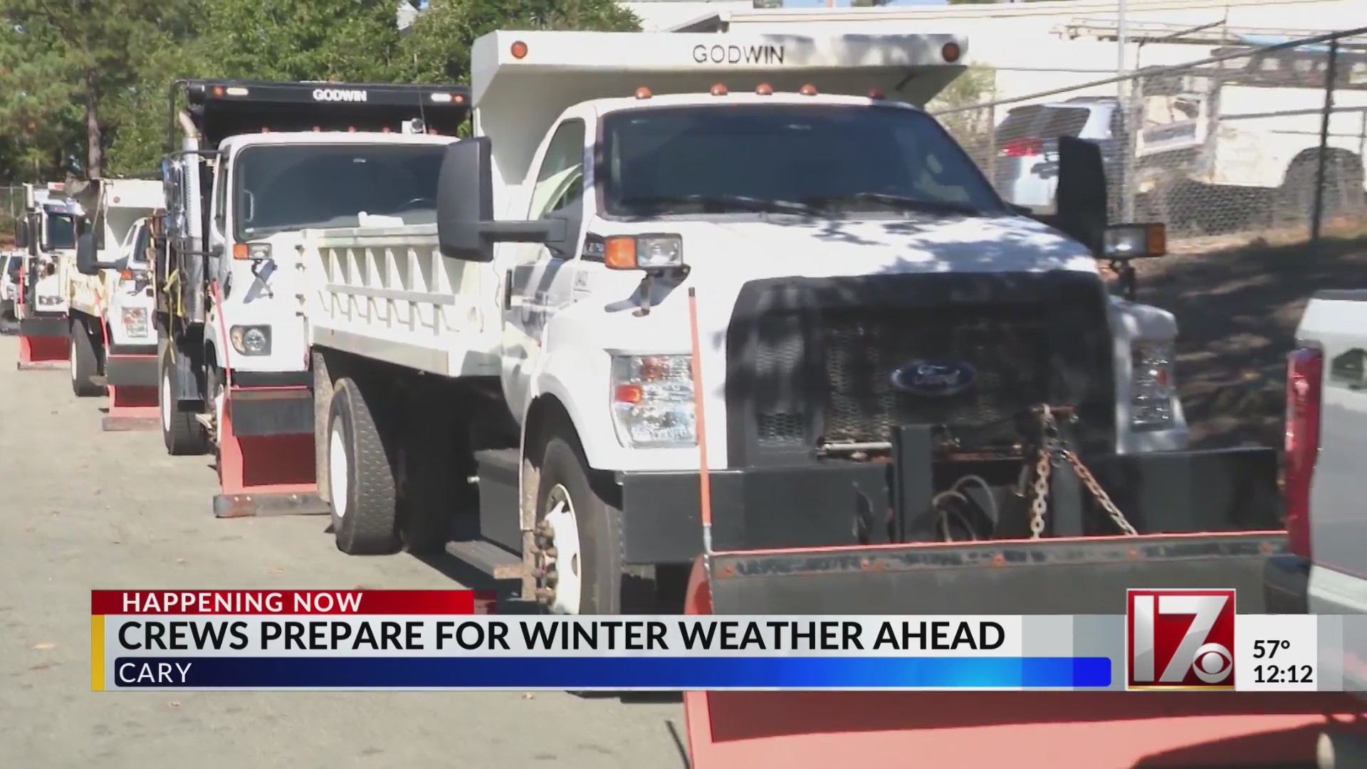 Crews in Cary prepare for winter weather ahead – CBS17.com