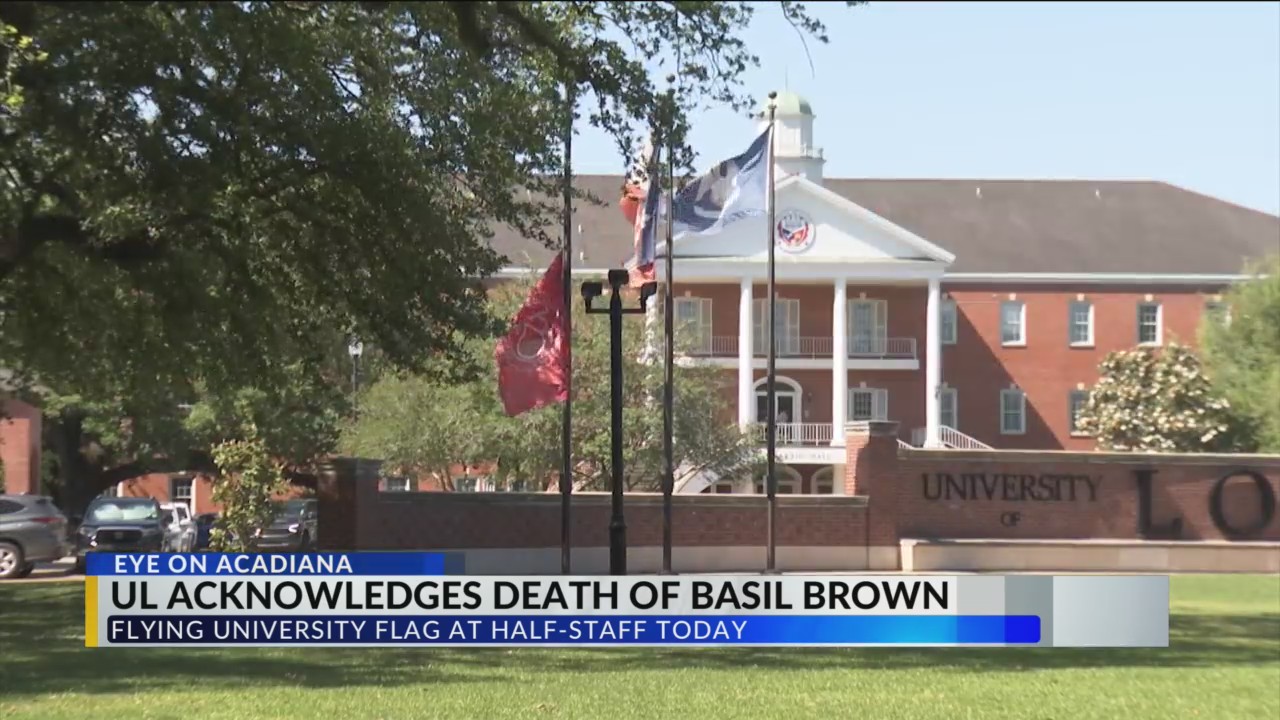 Flags at UL lowered to half staff for Basil Brown – KLFY.com