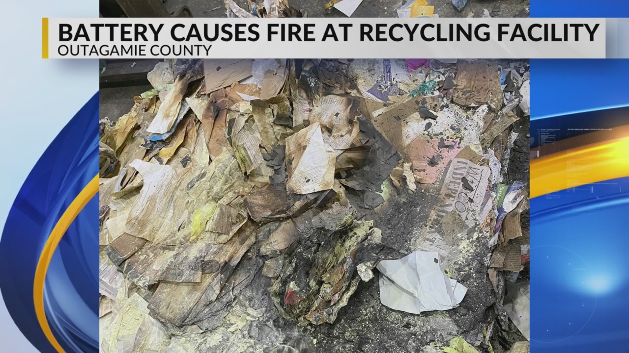 Lithium-ion battery sparks dangerous fire in Outagamie County waste ...