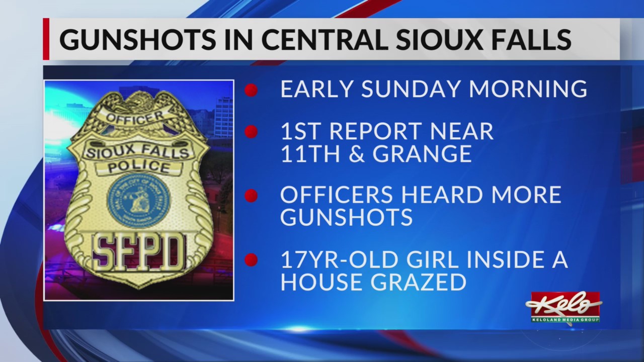 17-year-old girl grazed by bullet while in home – KELOLAND.com