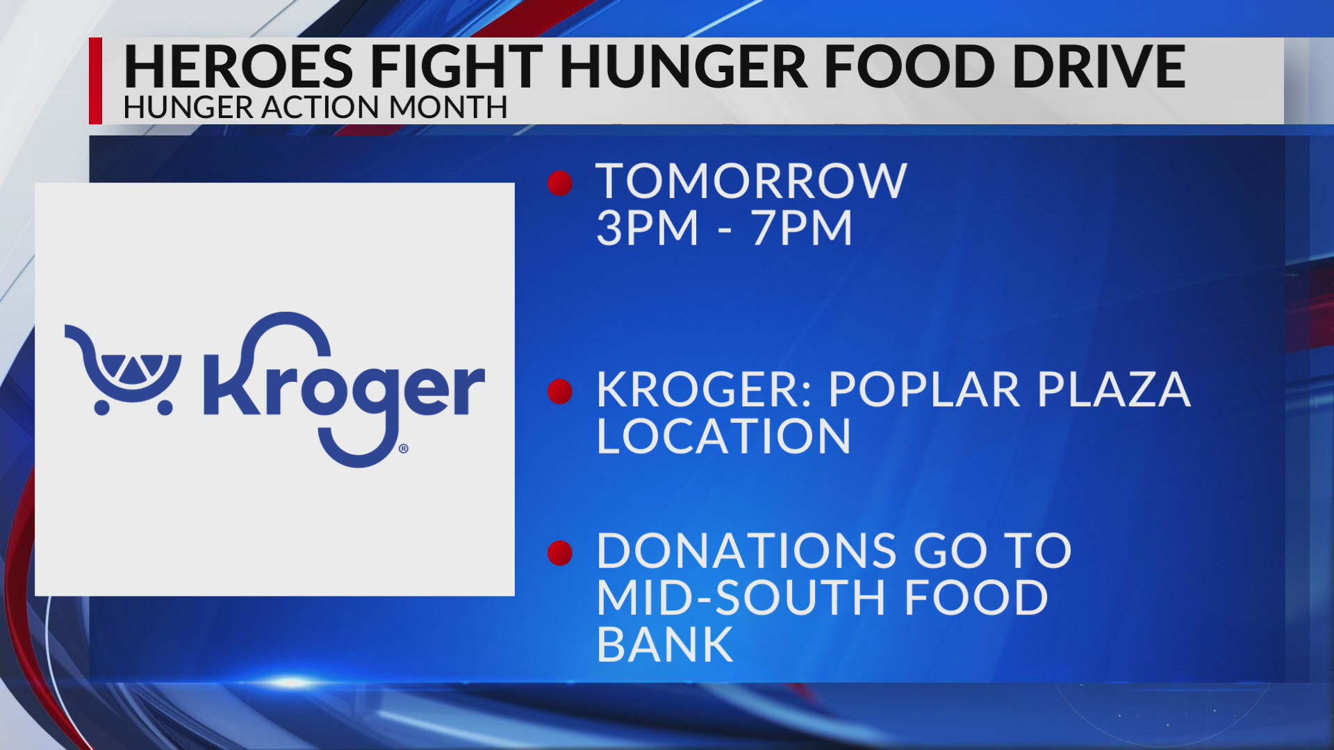 Kroger, first responders host Memphis food drive – WREG.com