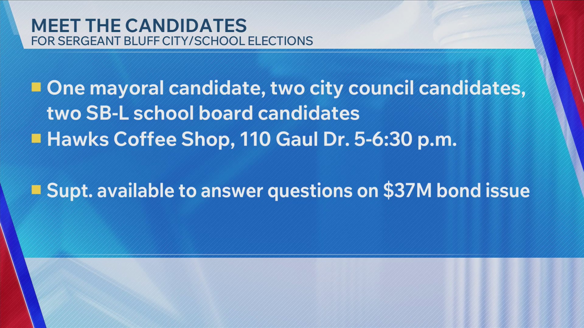 SGT. Bluff Meet the Candidates 10-22-25 – KCAU 9 News | Sioux City, IA ...