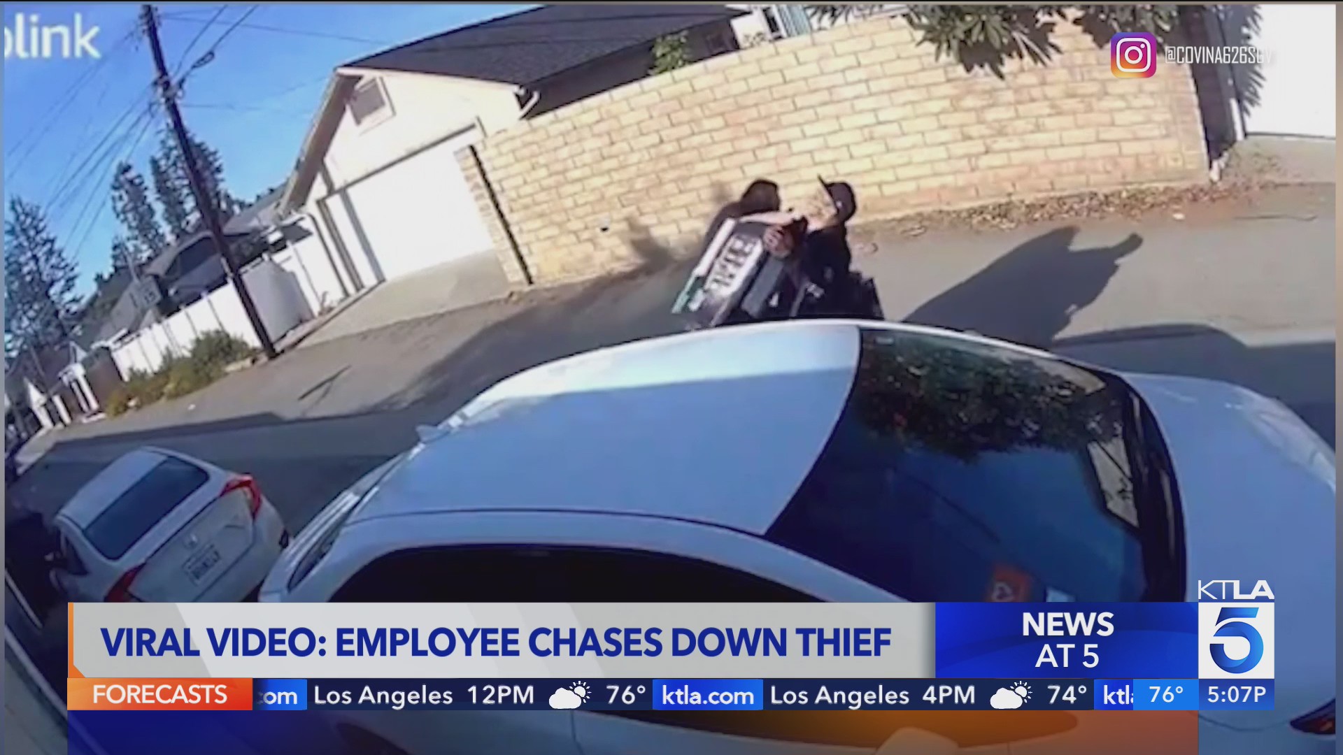 Target employee chases down theft suspect in Azusa – KTLA