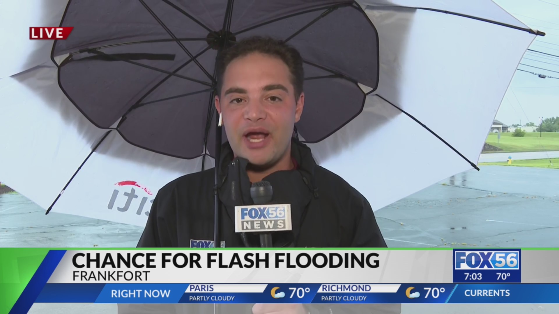 Tyler Melito is live in Frankfort talking about the chance for flash ...
