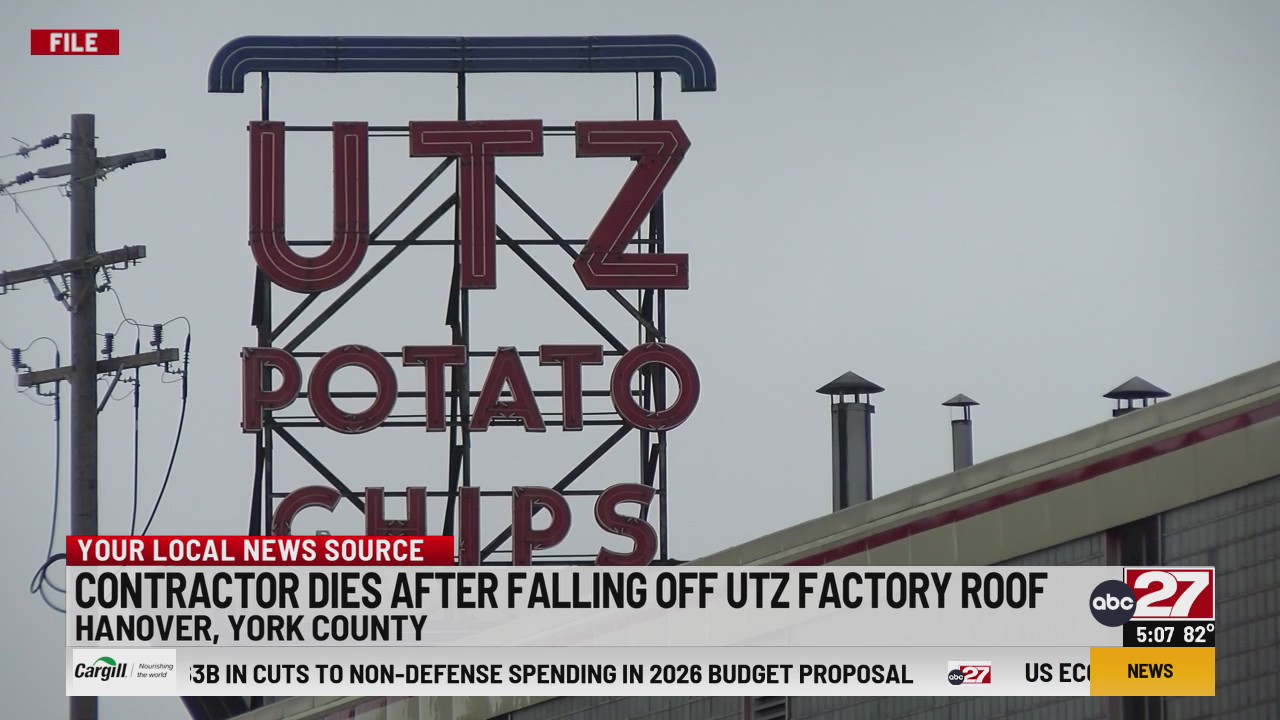 Contractor dies after falling off Utz factory roof – ABC27