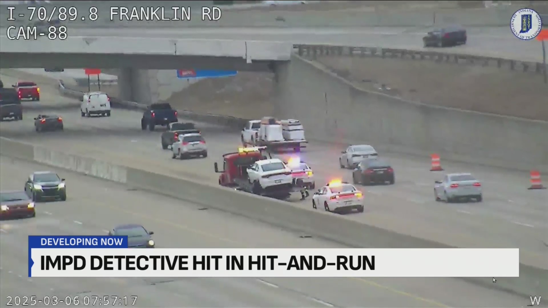IMPD detective car struck in hit-and-run collision – Fox 59