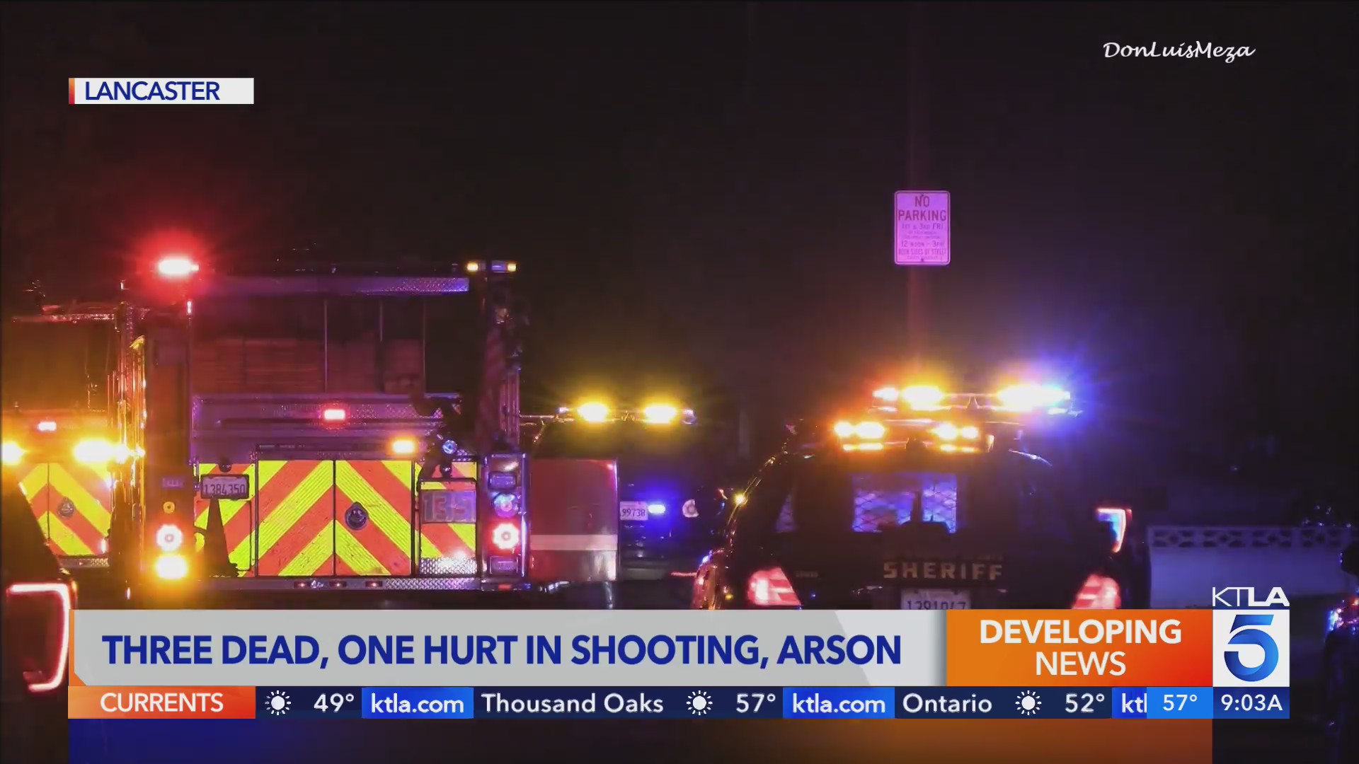 3 people shot dead before house set on fire in Los Angeles County – KTLA