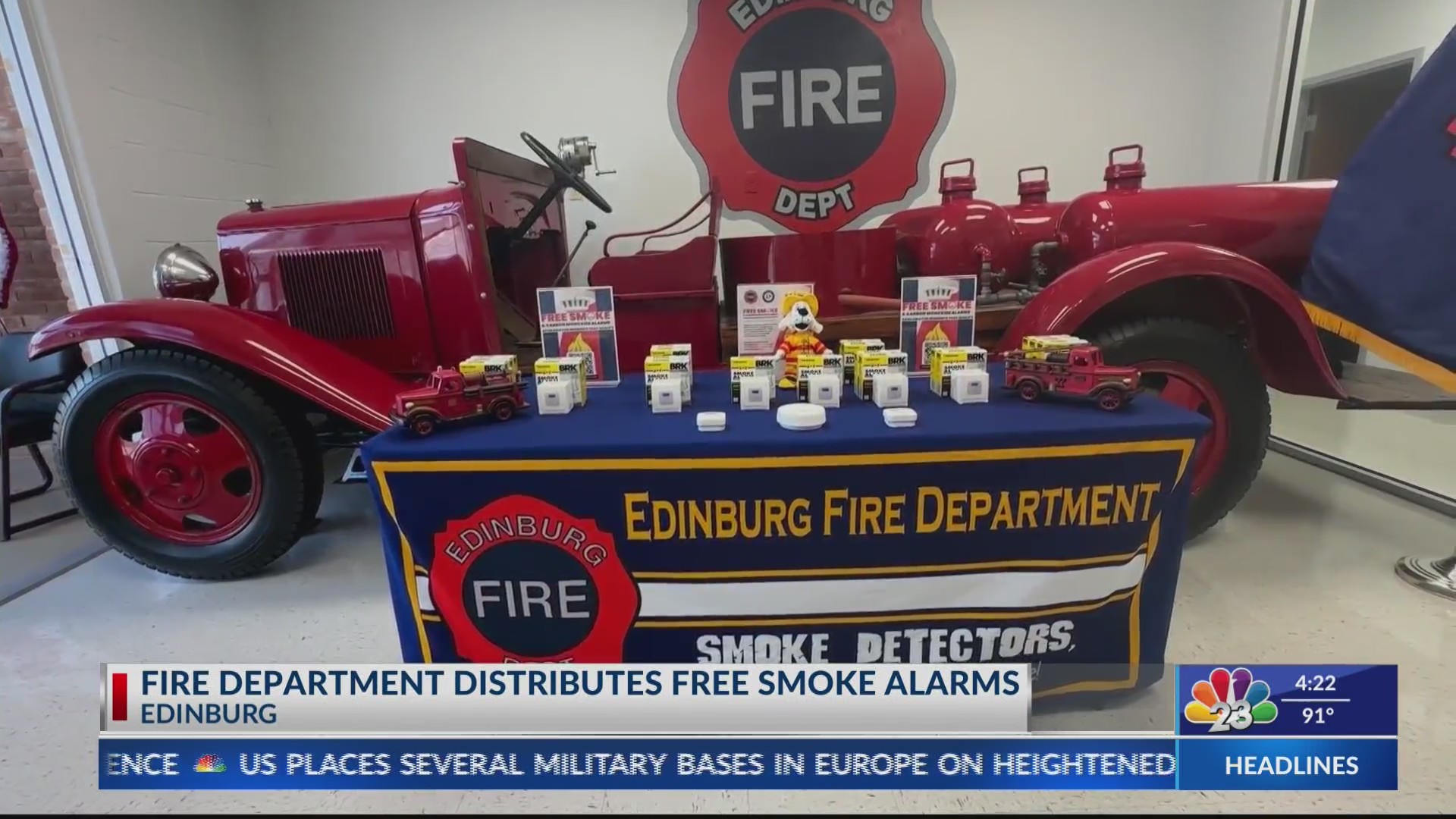 FEMA awards Edinburg Fire Department funds for smoke alarms – KVEO-TV
