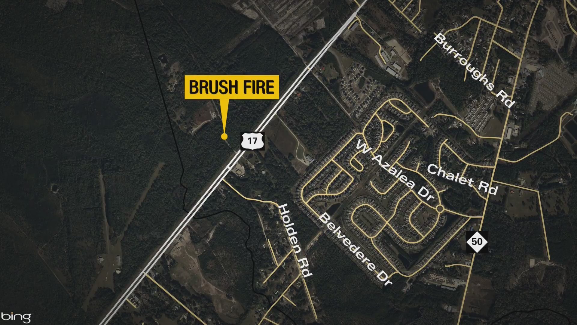 Crews battling brush fire in south Onslow County – WNCT