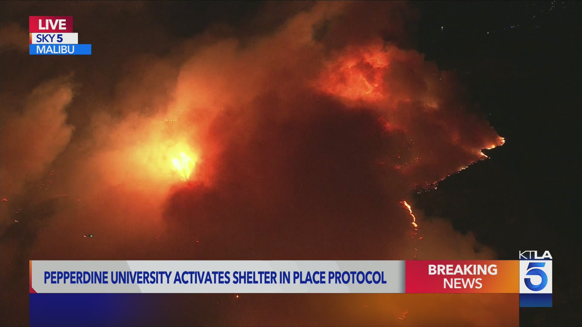 Pepperdine University activates shelter in place for Franklin Fire – KTLA