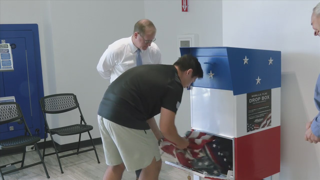 New ‘Worn U.S. Flag Drop Box’ unveiled at City Hall – mypanhandle.com