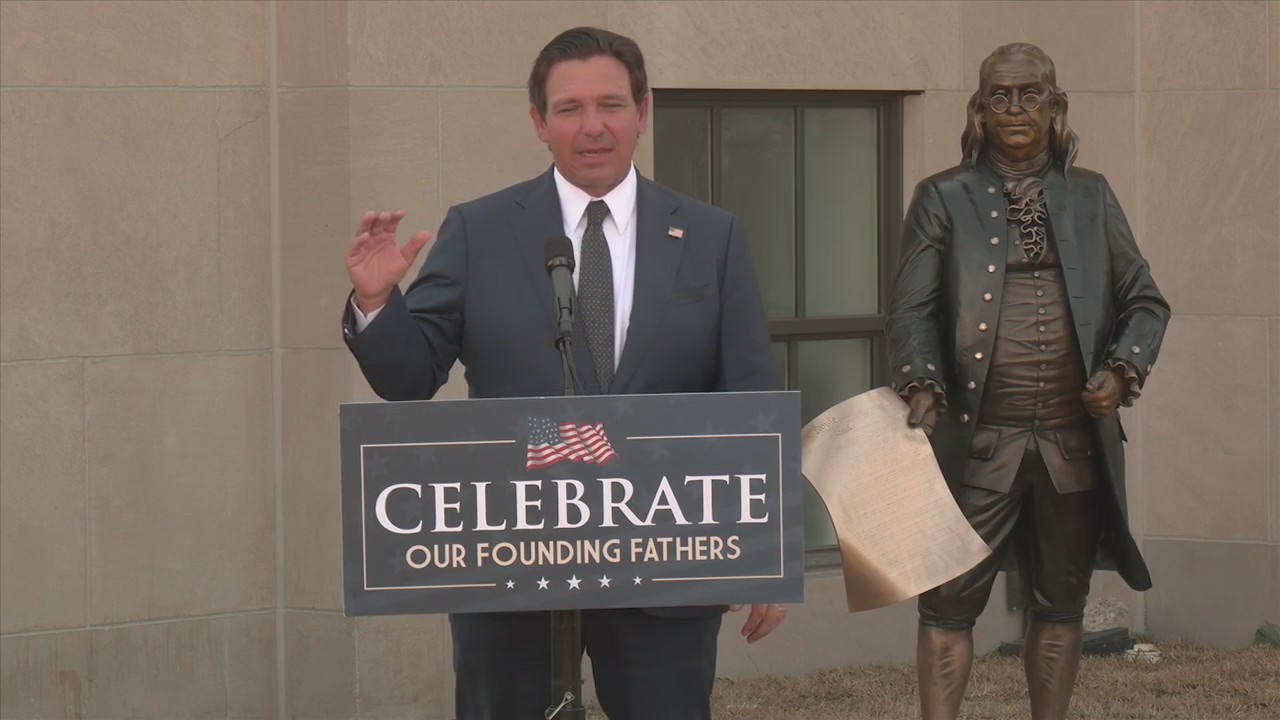 Franklin County receives statue of founding father Benjamin Franklin ...