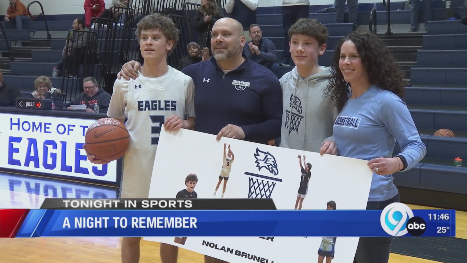 Nolan Brunelle sets scoring record at Jordan-Elbridge – WSYR