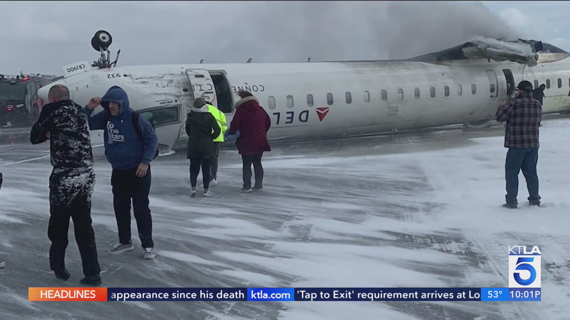 17 passengers hurt after Delta flight flips while landing at Toronto ...