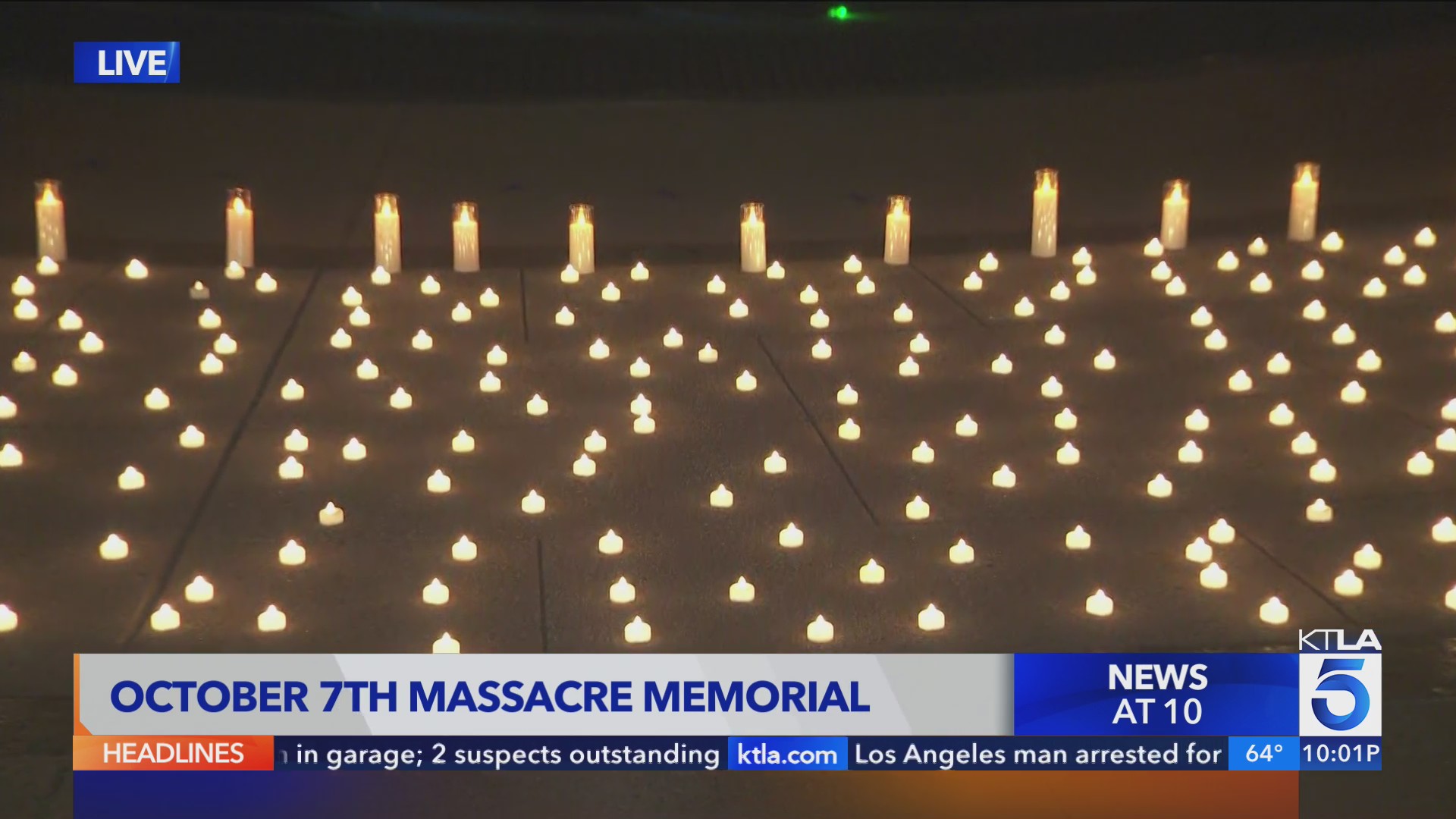 Oct. 7 massacre memorials take place in L.A. – KTLA
