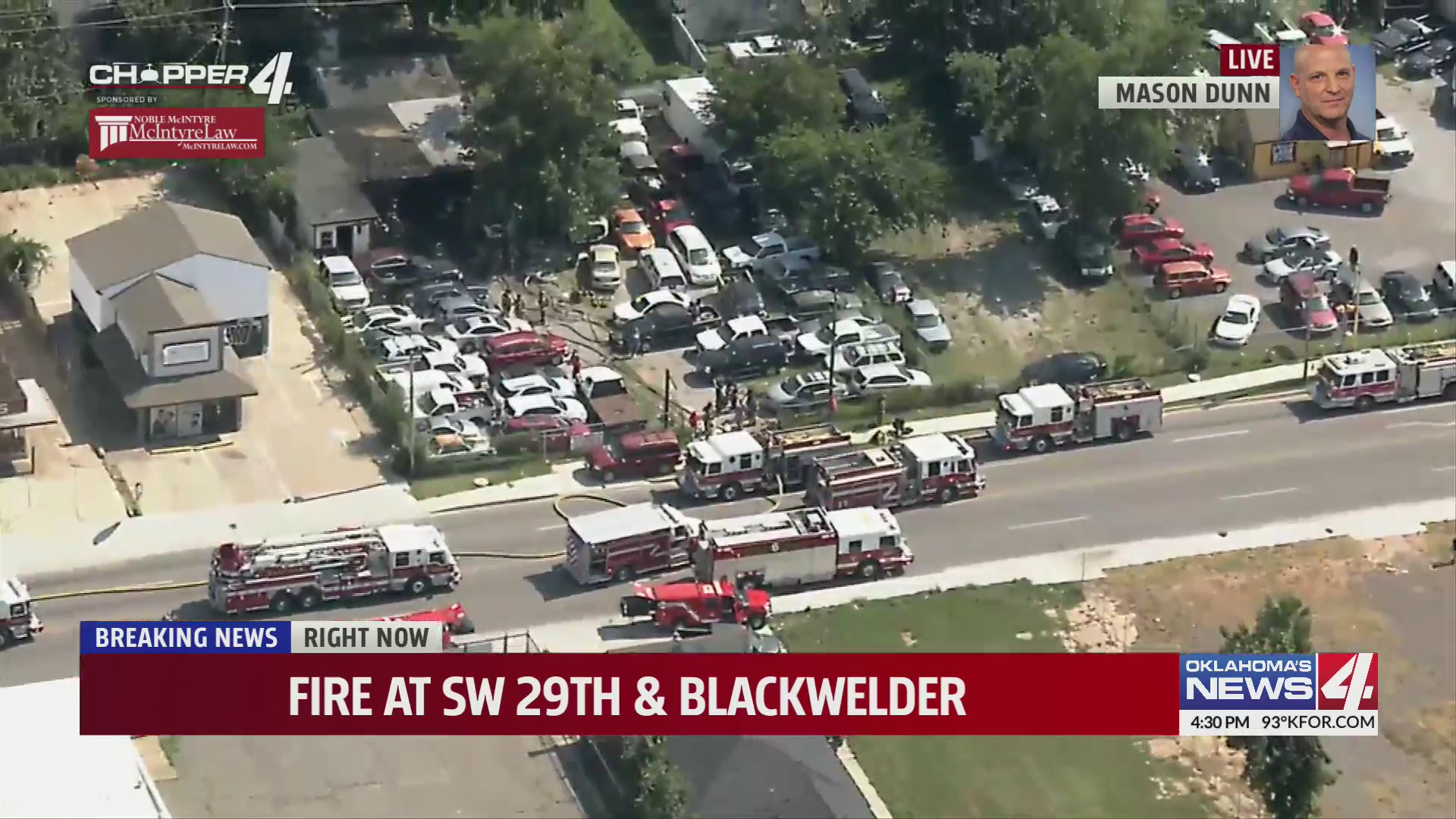 Fire at SW 29th & Blackwelder – KFOR.com Oklahoma City