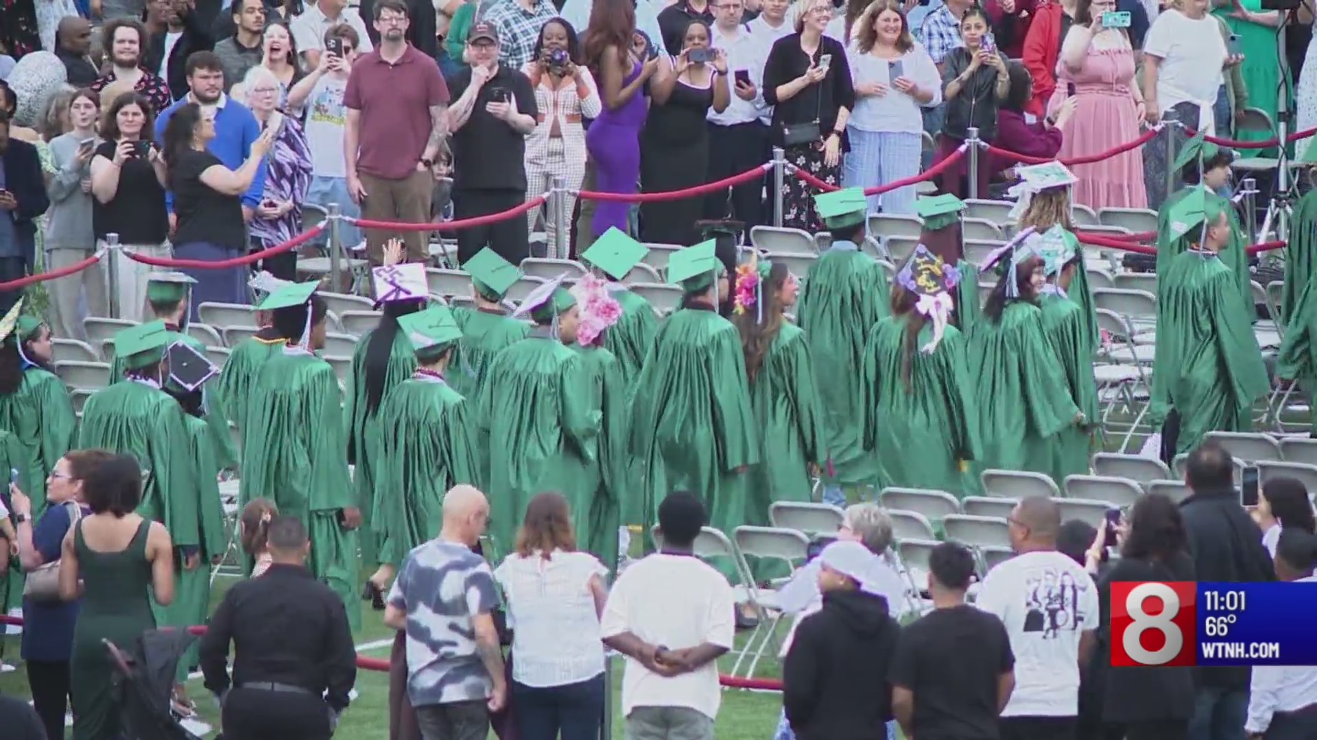 Maloney High School students in Meriden walk graduation stage days after classmate is detained ...