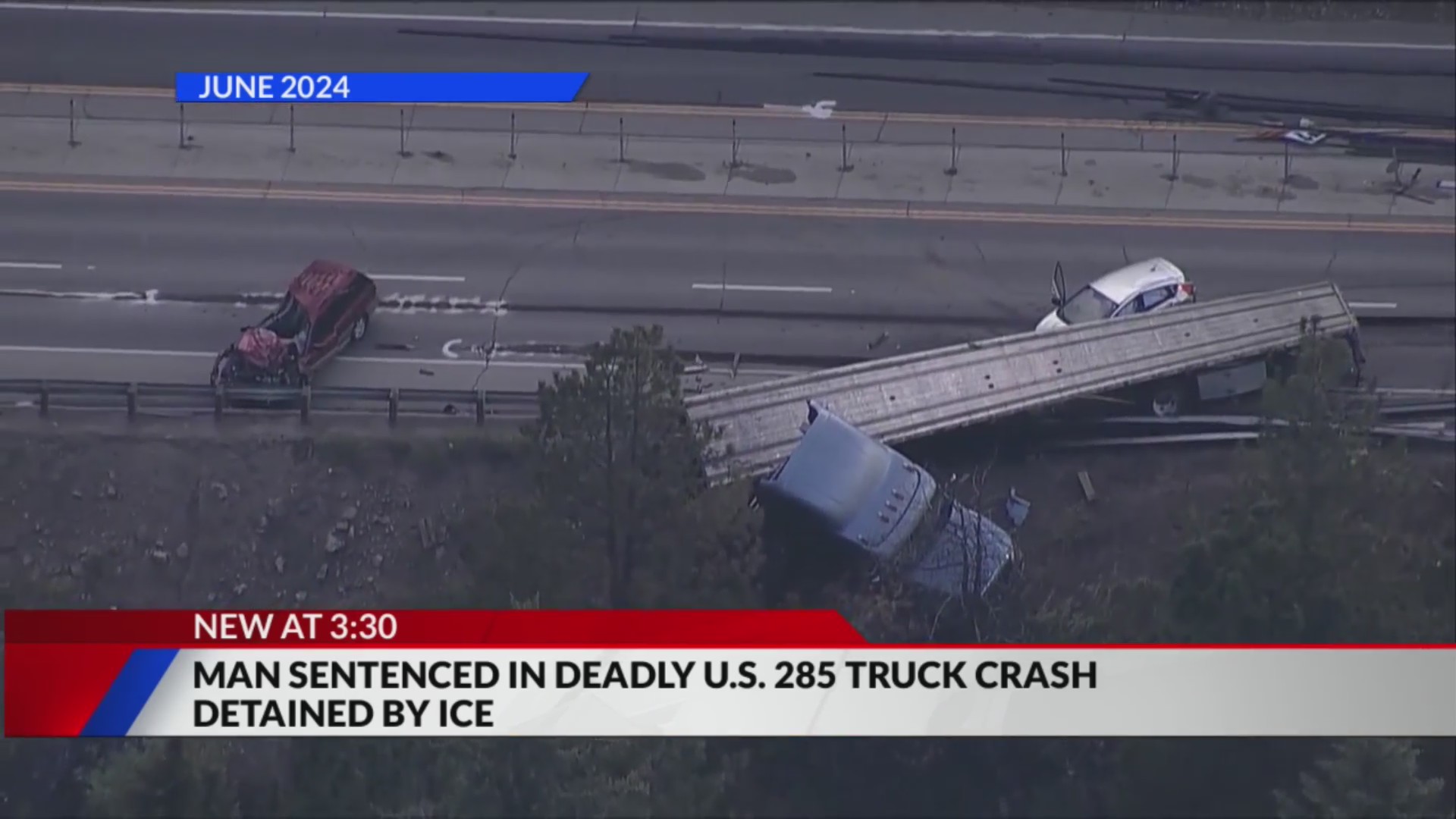 Man sentenced in deadly truck crash on US 285 now detained by ICE ...