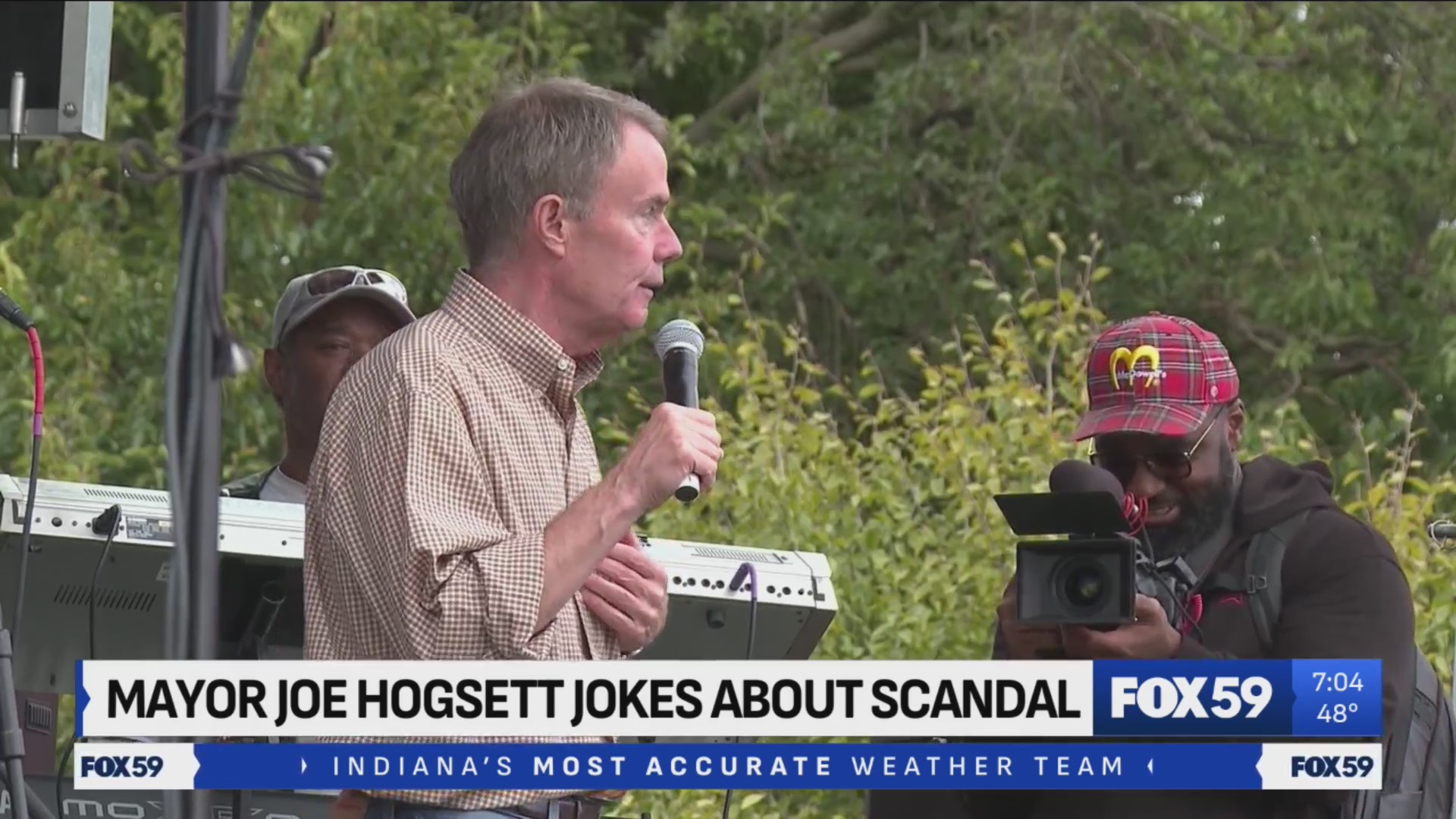 Mayor Joe Hogsett’s team says he was “making a joke” after his weekend ...