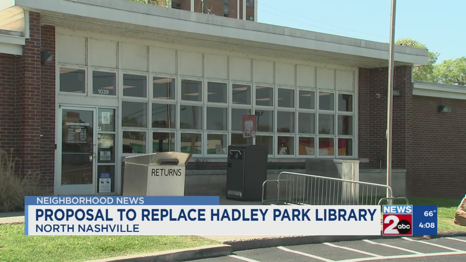 Proposal to replace Hadley Park Library in North Nashville – WKRN News 2