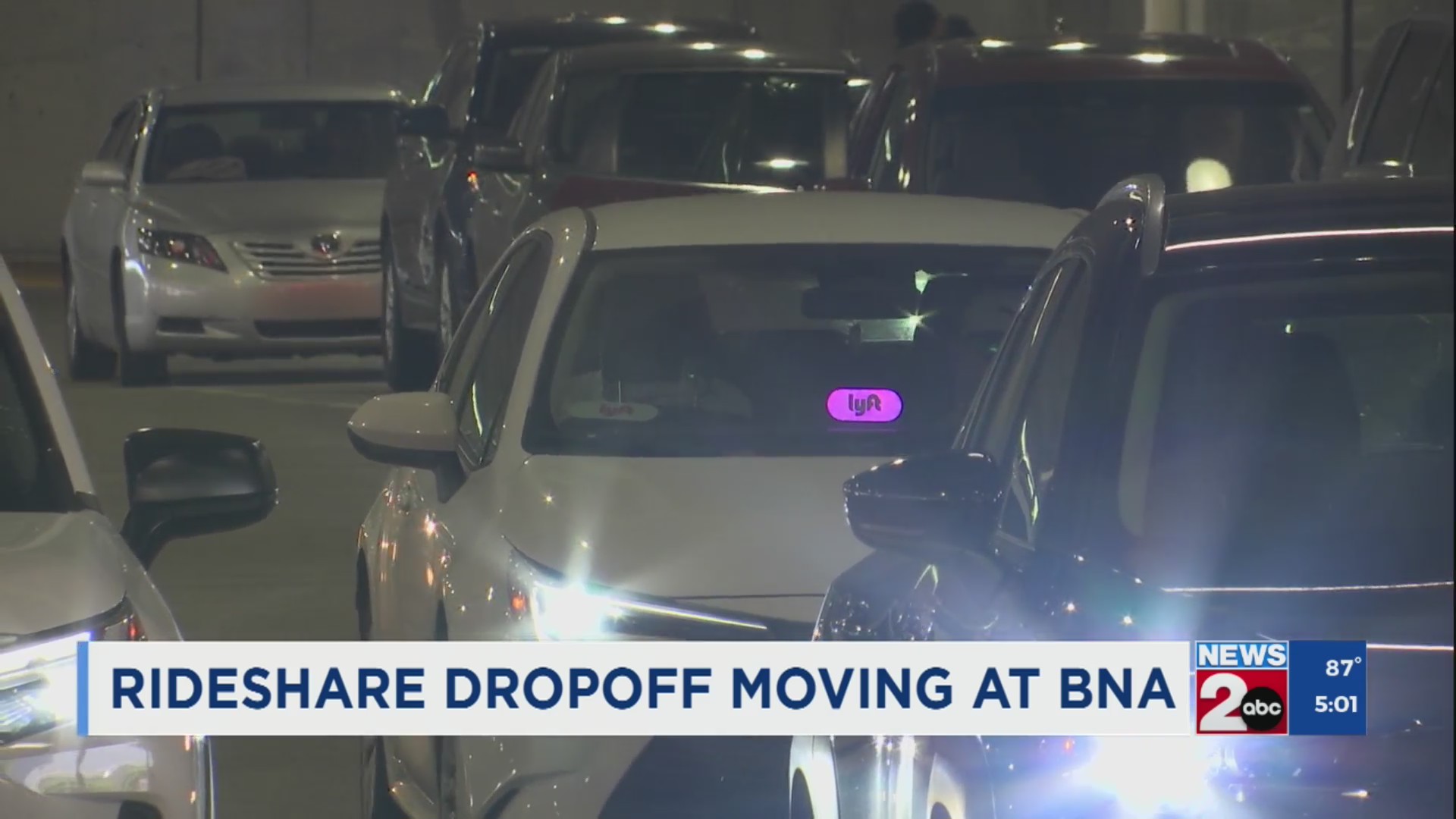 Rideshare drop-off moving at Nashville, TN international airport – WKRN ...