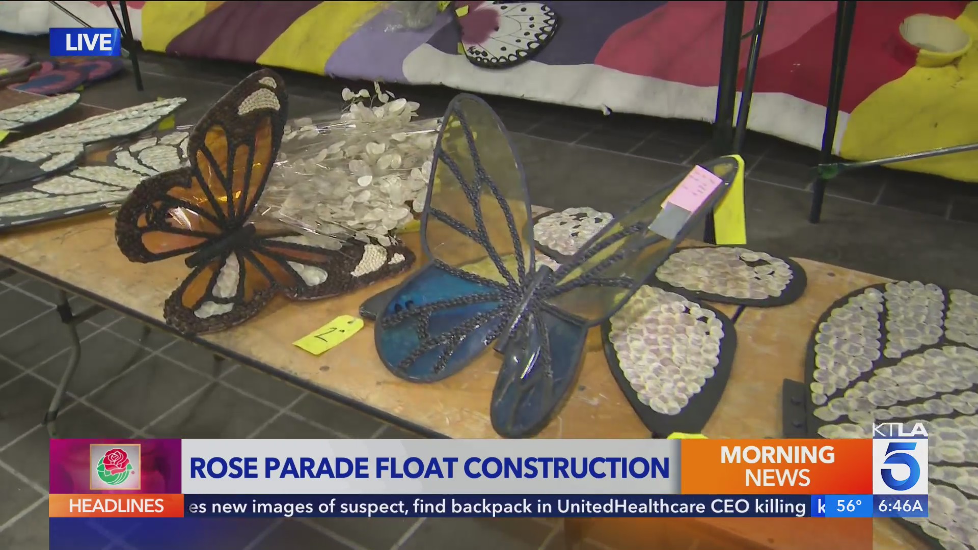 Rose Parade Float Construction: Phoenix Decorating Company – KTLA