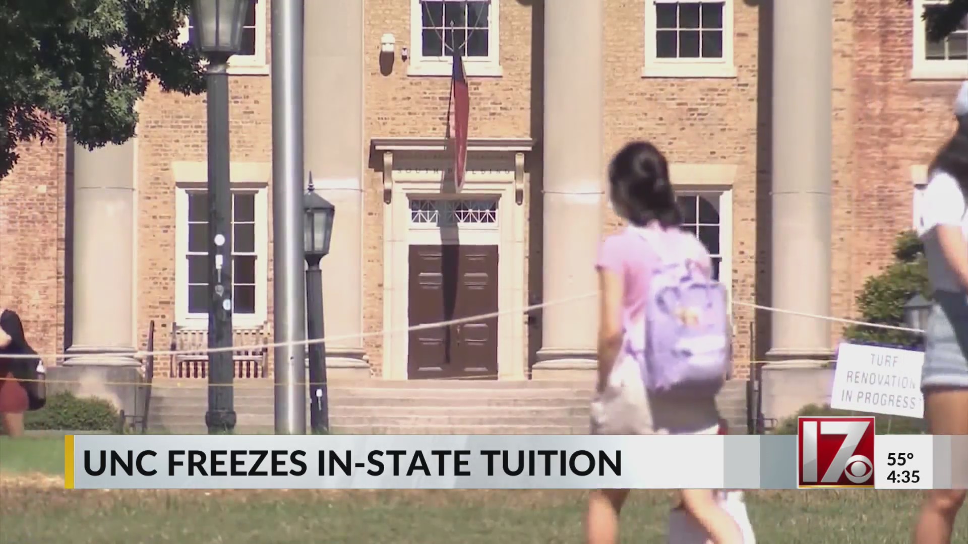 UNC freezes in state tuition – CBS17.com