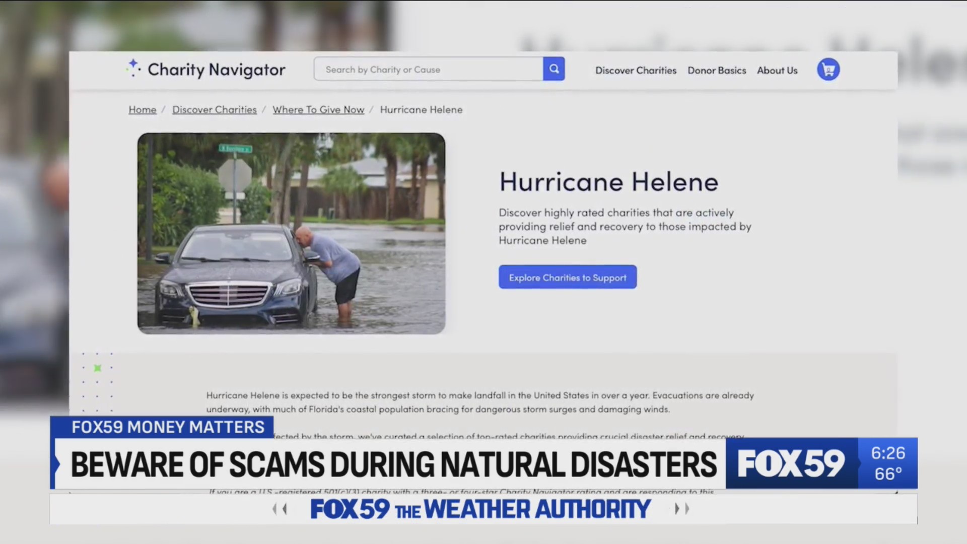 Watch out for Hurricane Helene donation scams – Fox 59