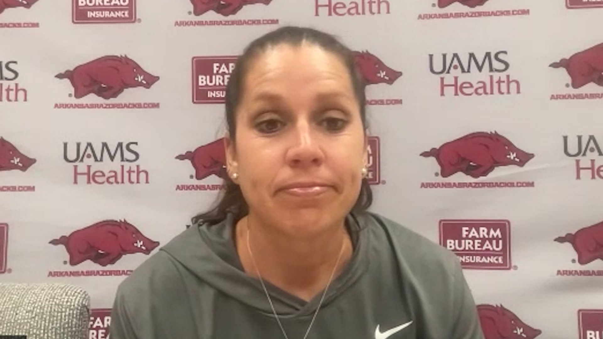 Courtney Deifel speaks to media after game three loss to Ole Miss ...