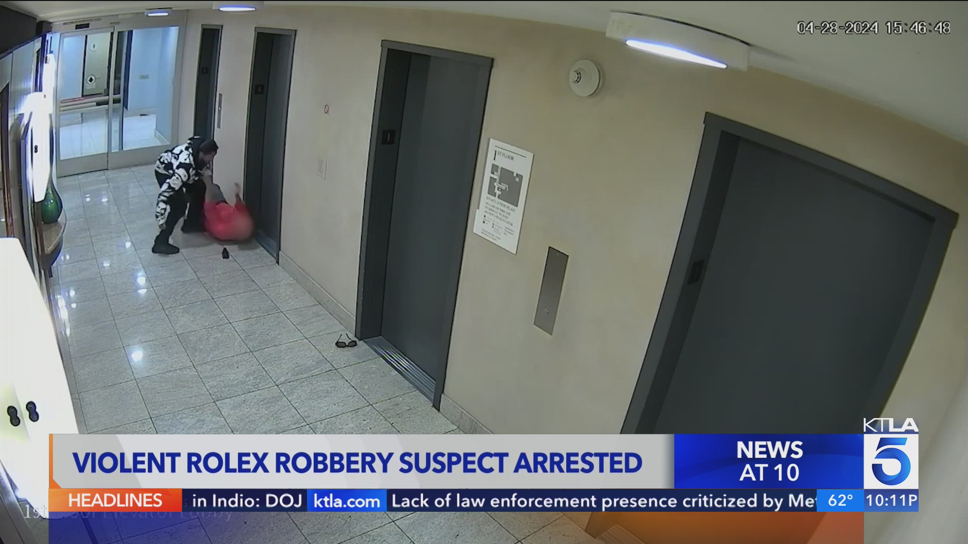 Violent Rolex robbery caught on camera in downtown L.A. – KTLA