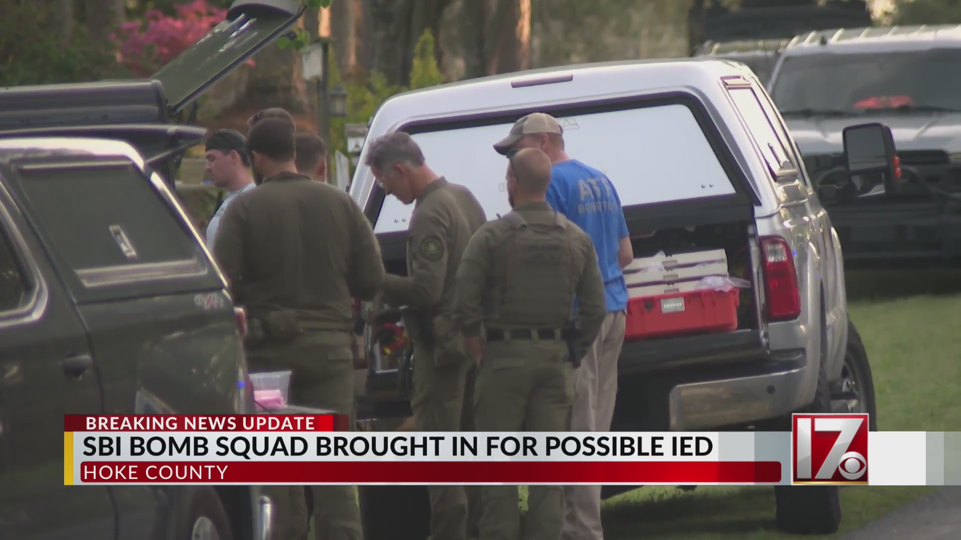 Suspect still on the run in Hoke County, bomb squad called in – CBS17.com