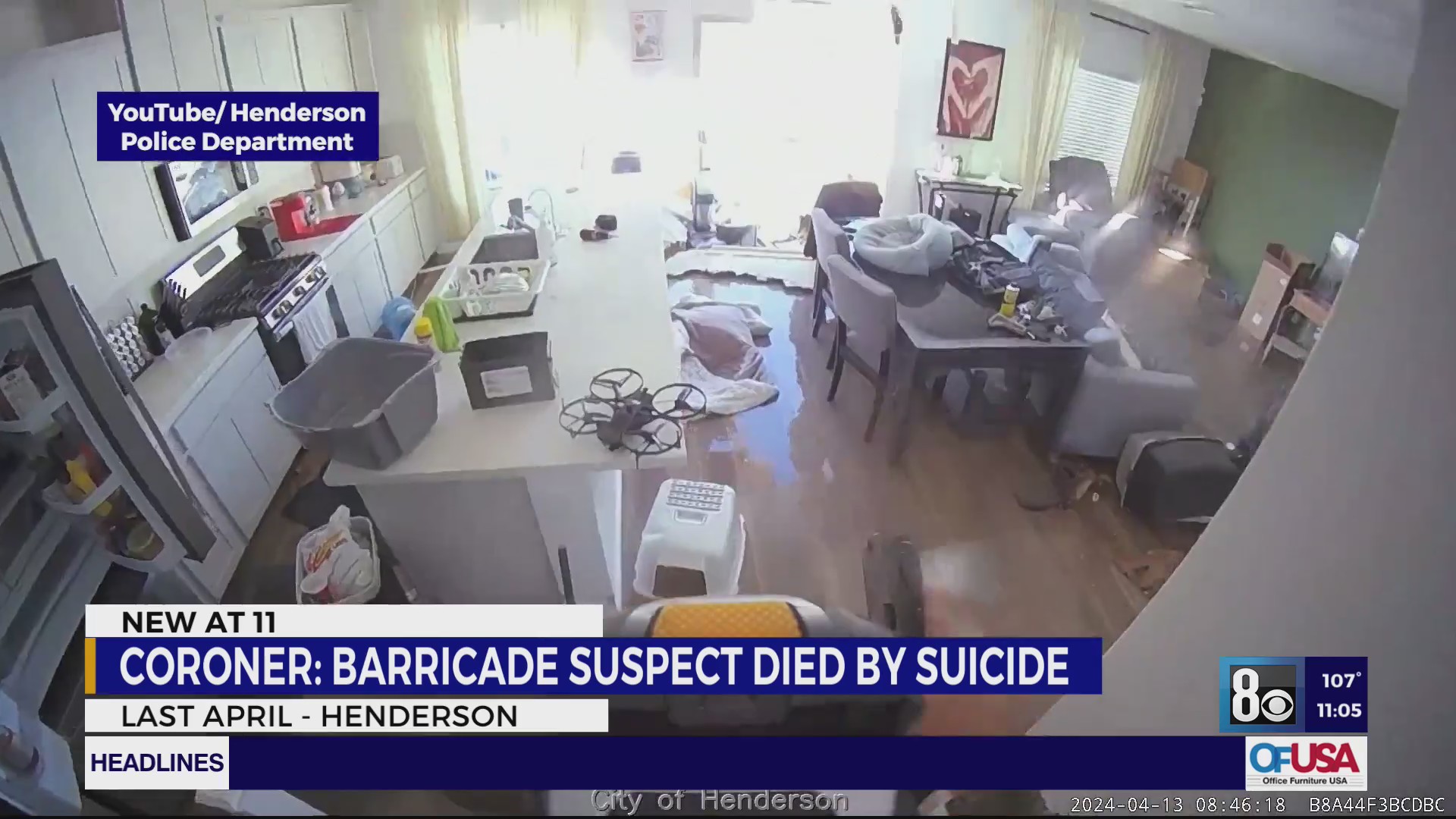 Clark County Coroner’s Office: Barricade suspect died by suicide – KLAS