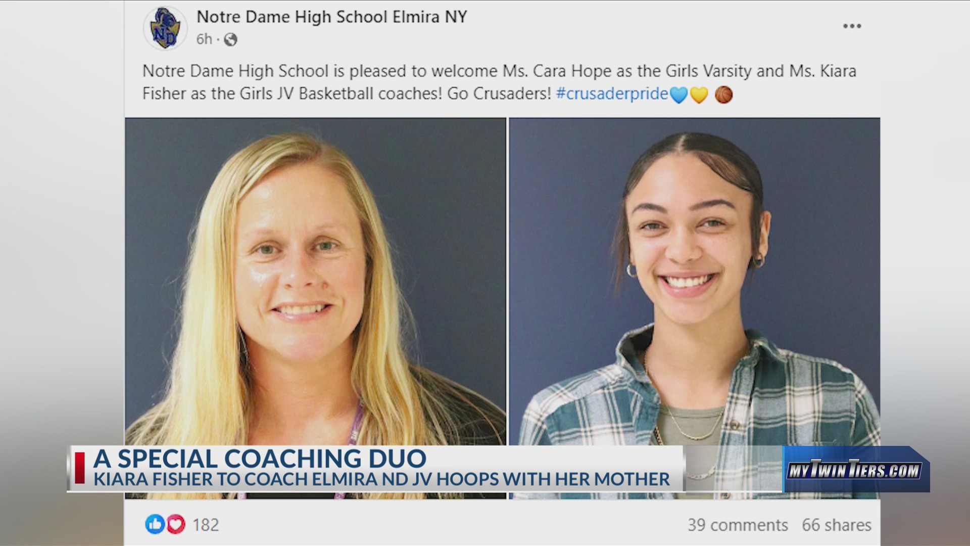 Elmira Notre Dame announces mother-daughter tandem will lead JV and ...
