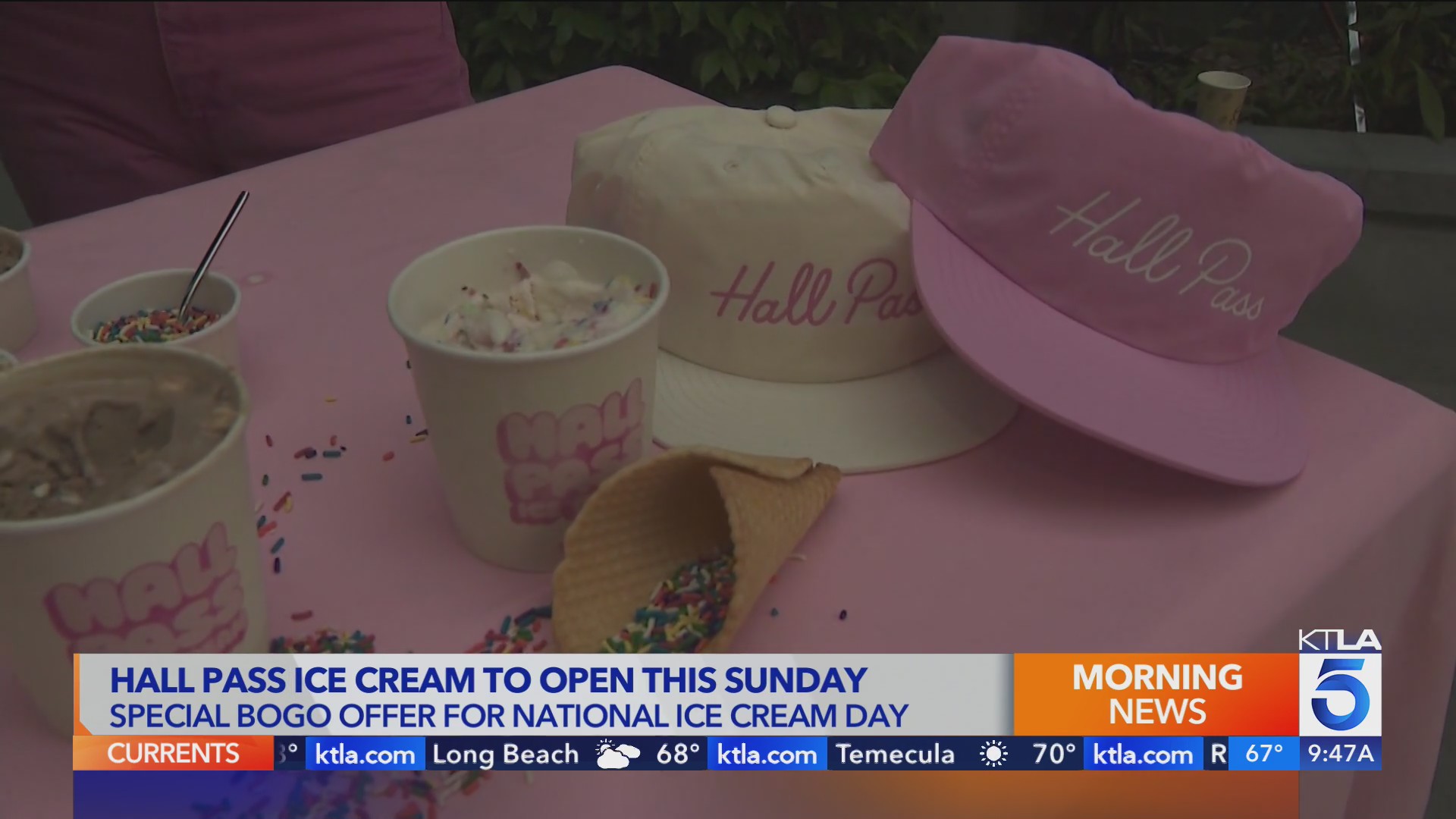 Celebrating National Ice Cream Day with Hall Pass Ice Cream – KTLA