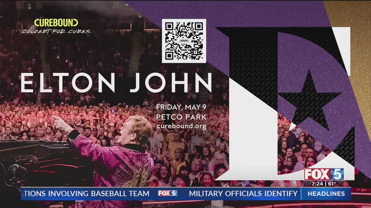 Curebound’s Concert for Cures: Elton John playing at Petco Park – FOX 5 ...
