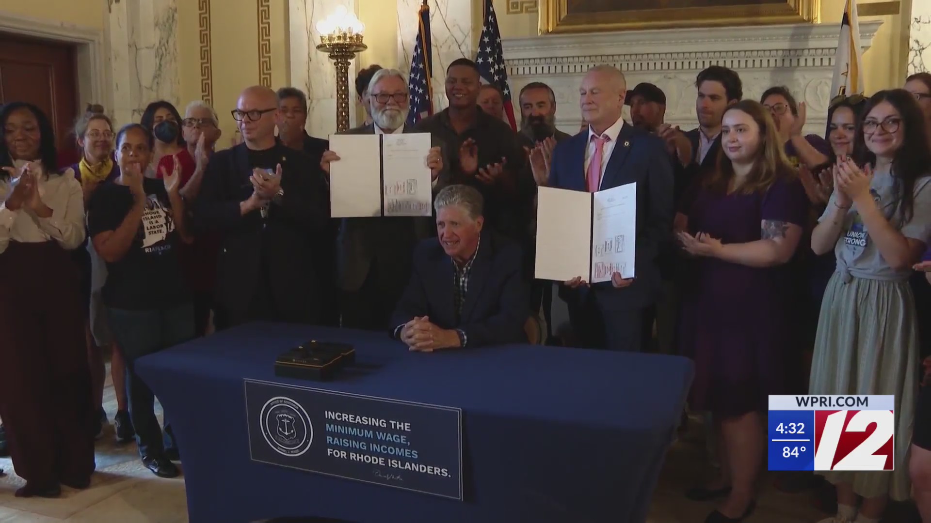 Rhode Island signs off on two year stretch of minimum wage increases ...