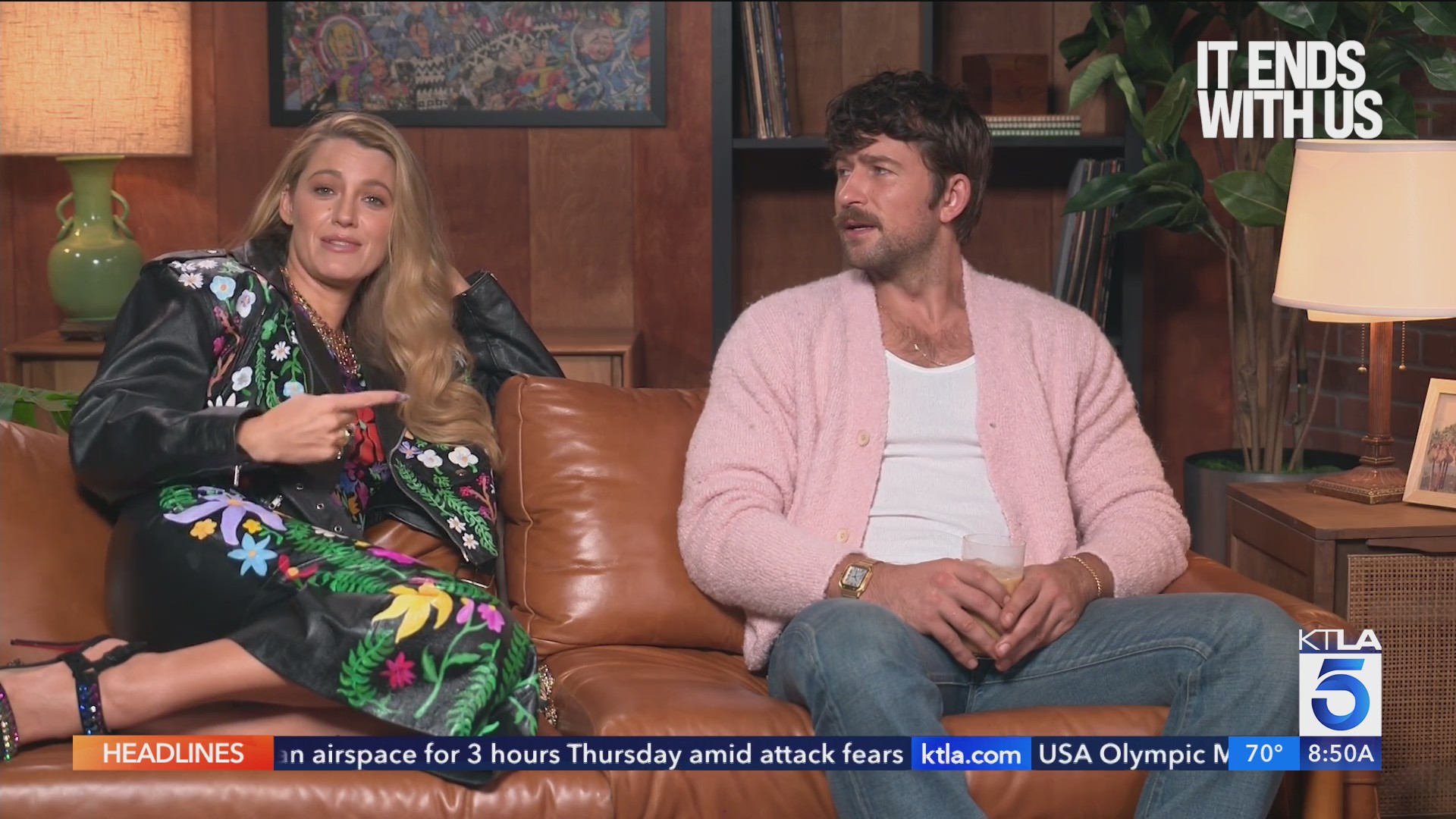 Blake Lively and Brandon Sklenar talk about ‘It Ends With Us’ – KTLA