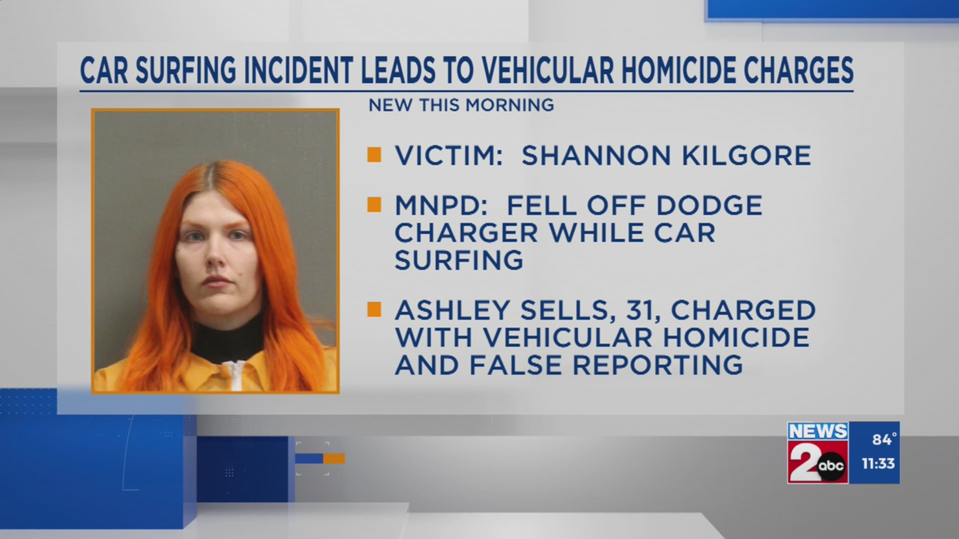 Woman charged with vehicular homicide after driving stunt – WKRN News 2