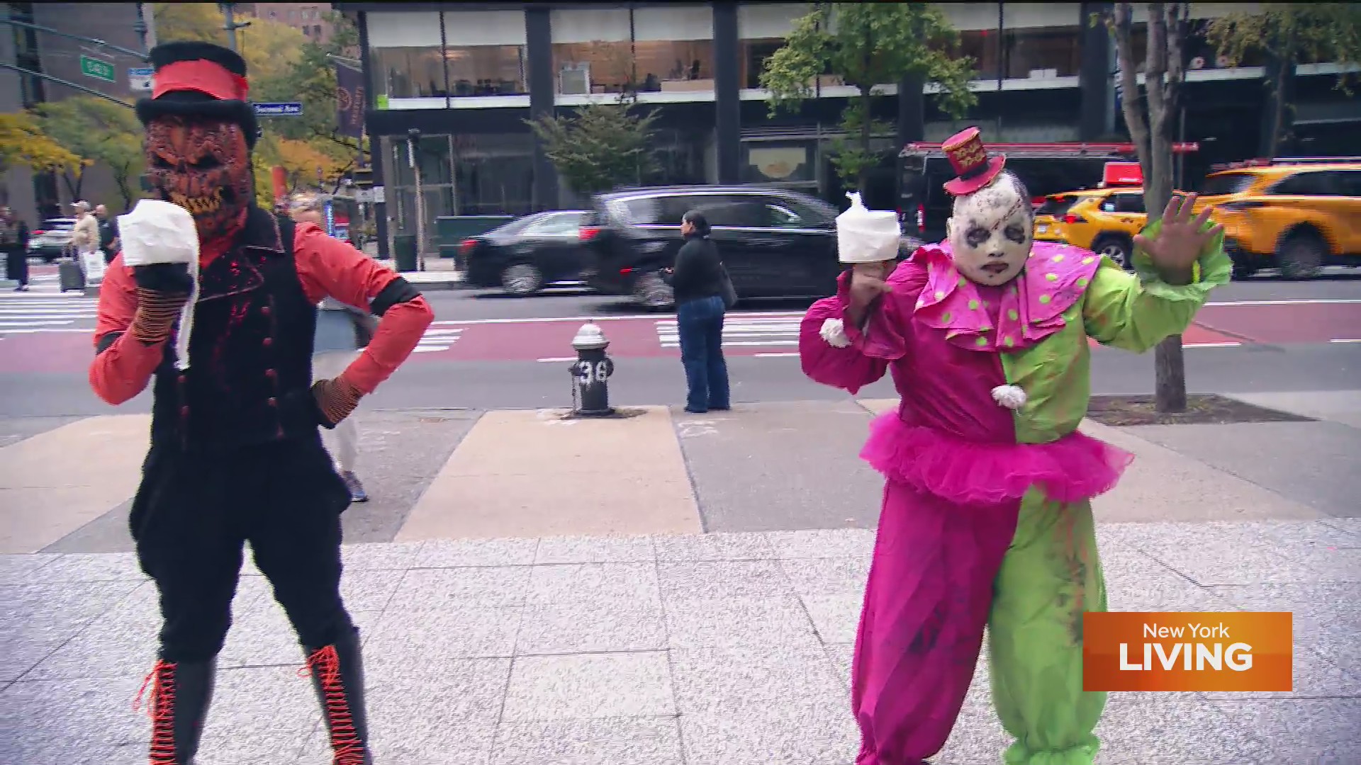Halloween relay race with New York Living – PIX11