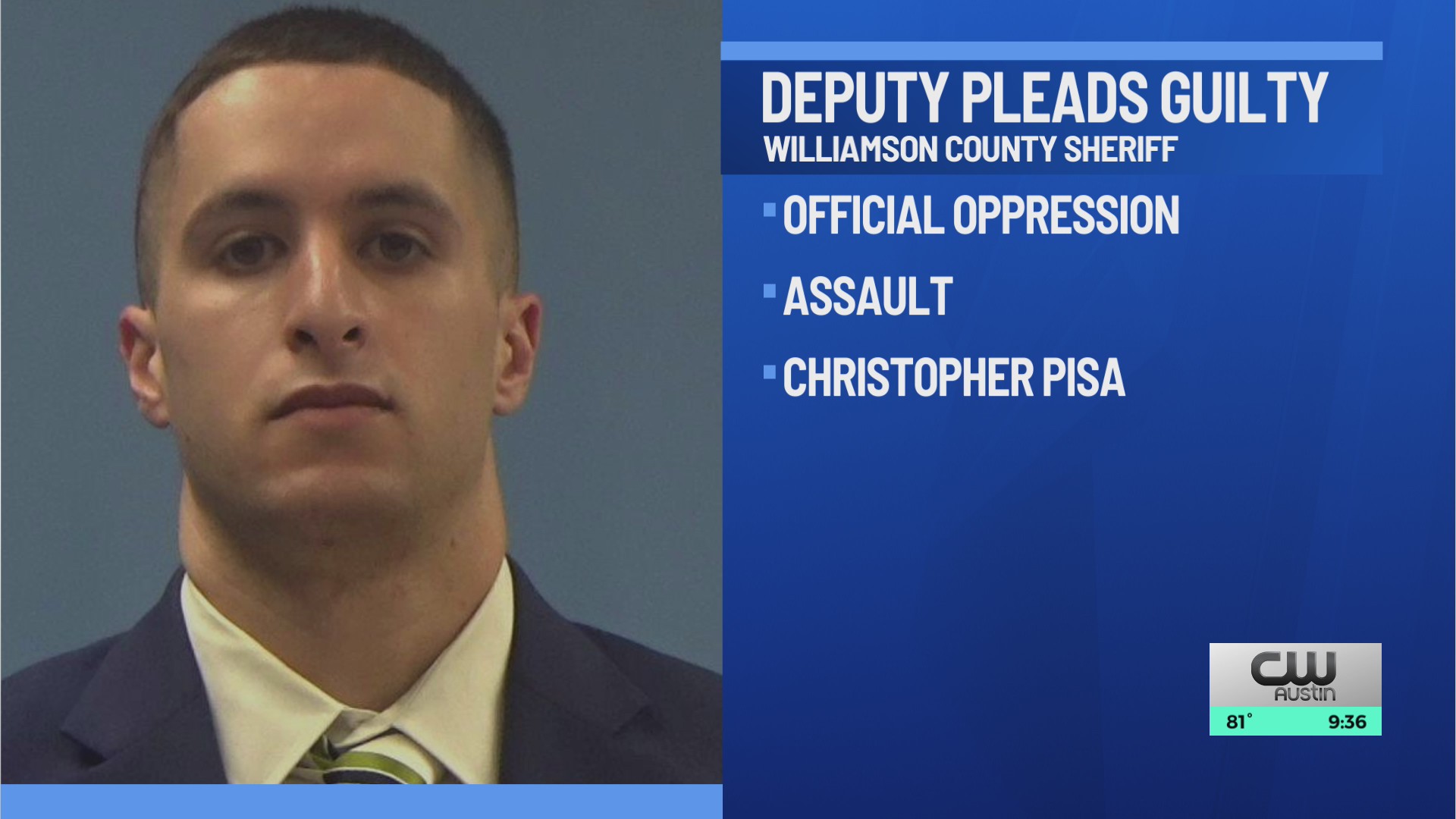 WCSO deputy pleads guilty in 2019 excessive force case, gets 18 months probation – KXAN Austin