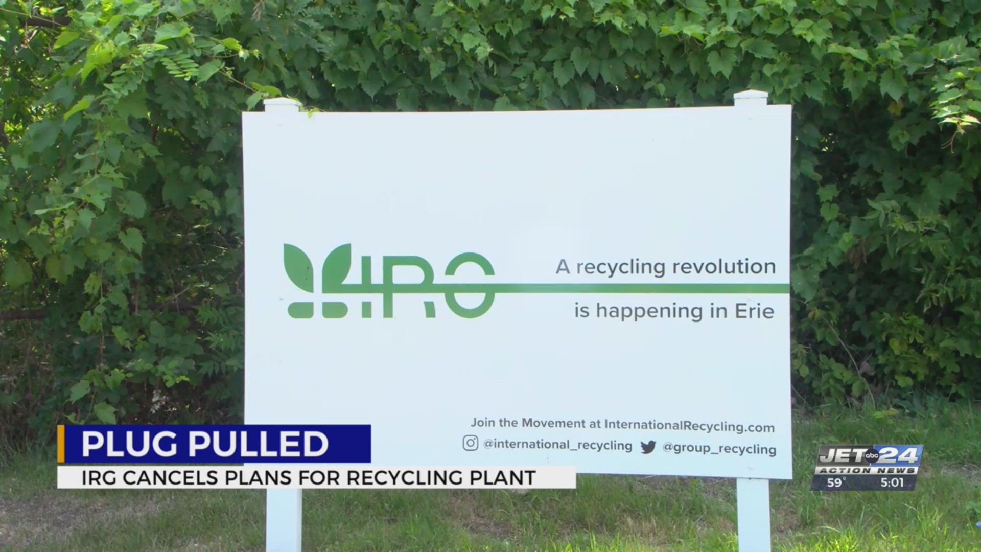 IRG cancels plans for $300 million Erie recycling facility – WJET/WFXP ...