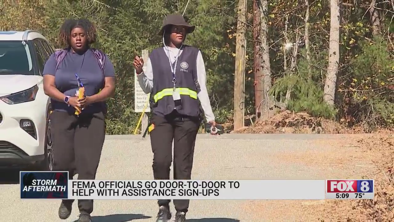 FEMA officials go door-to-door to help with assistance sign-ups – FOX8 WGHP
