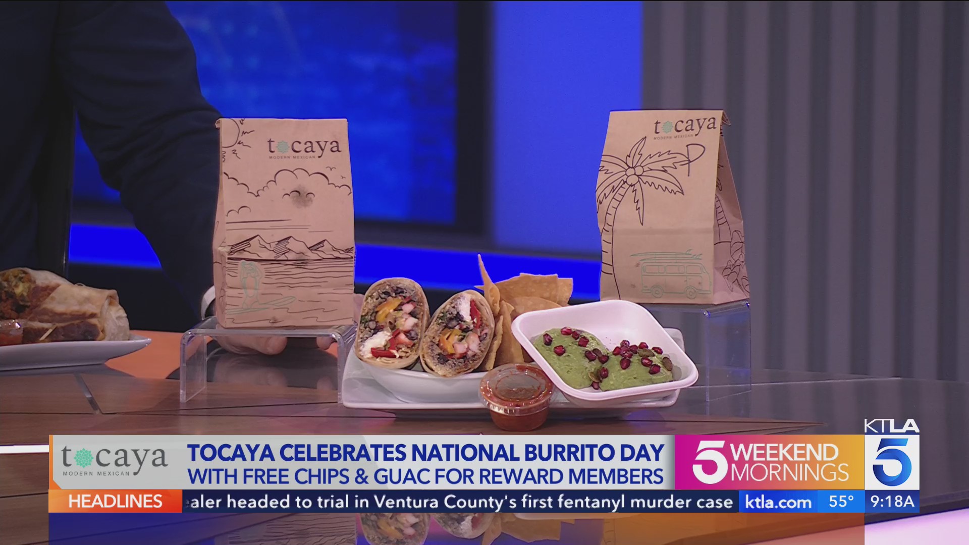 KTLA team celebrates National burrito day with Tocaya – KTLA