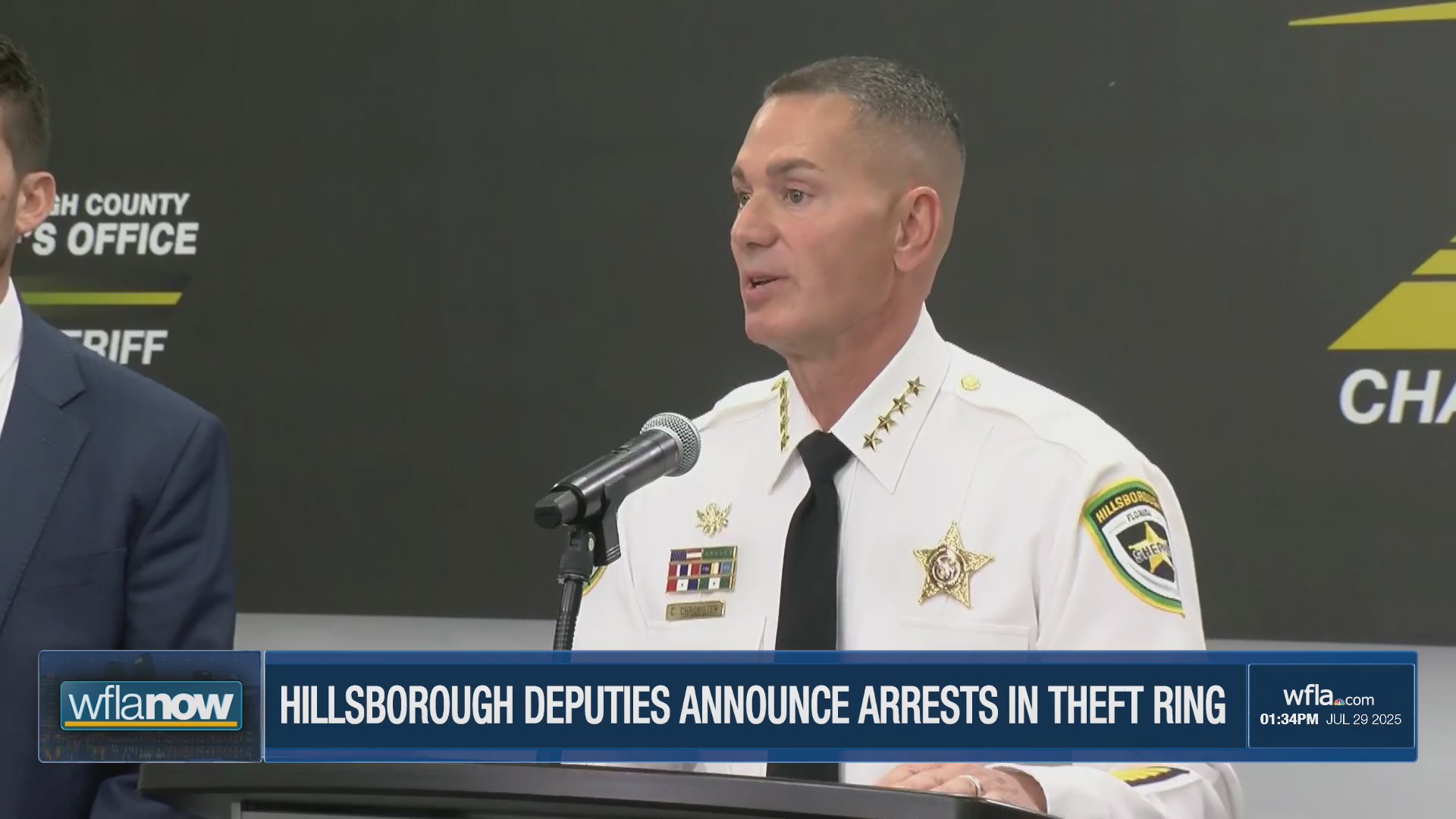 Sheriff Chad Chronister announces takedown of organized theft ring – WFLA
