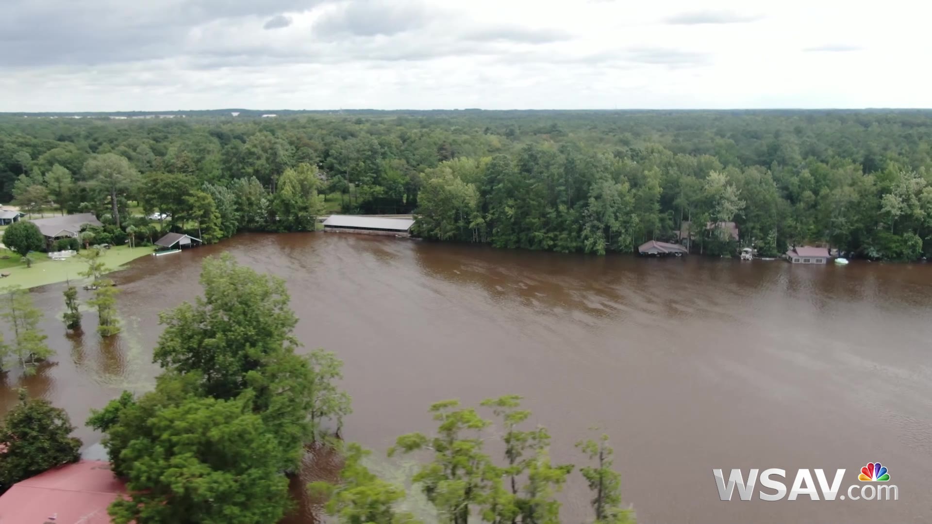 Flooding near Cypress Lake Dam – WSAV-TV